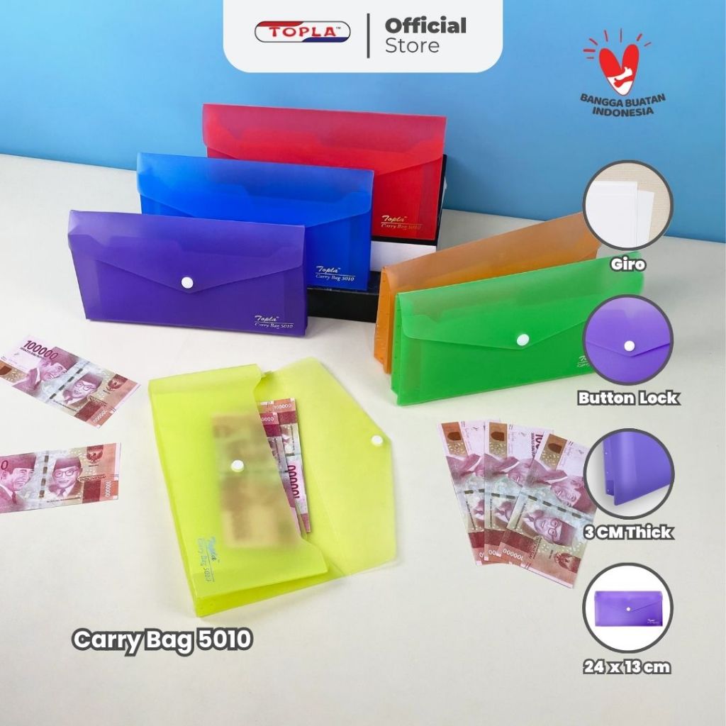 Jual TOPLA Carry Bag 5010 Dompet Giro Dompet Nota Cek Kwitansi Kantor ...