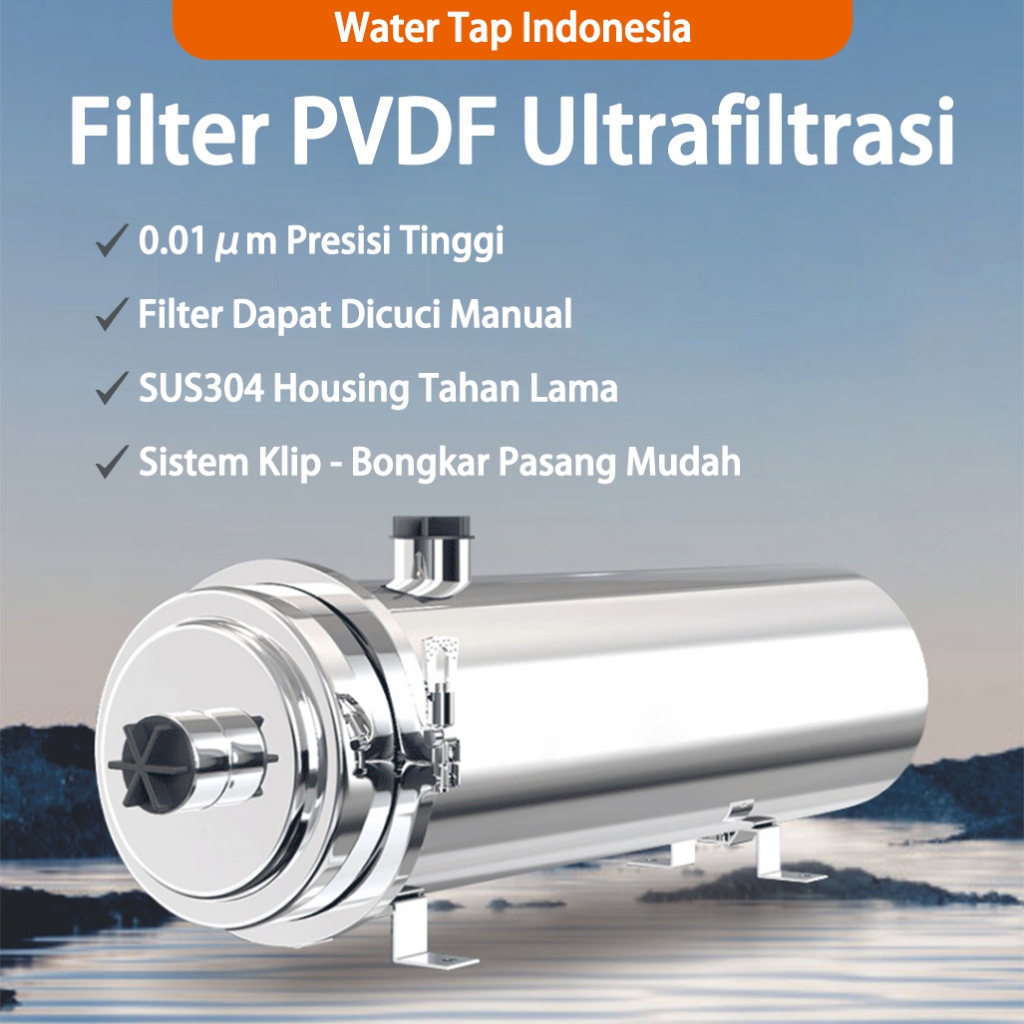 Jual Ultrafiltrasi Filter PVDF 1000/2000/3000LpH Paket Penjernih Air 0 ...