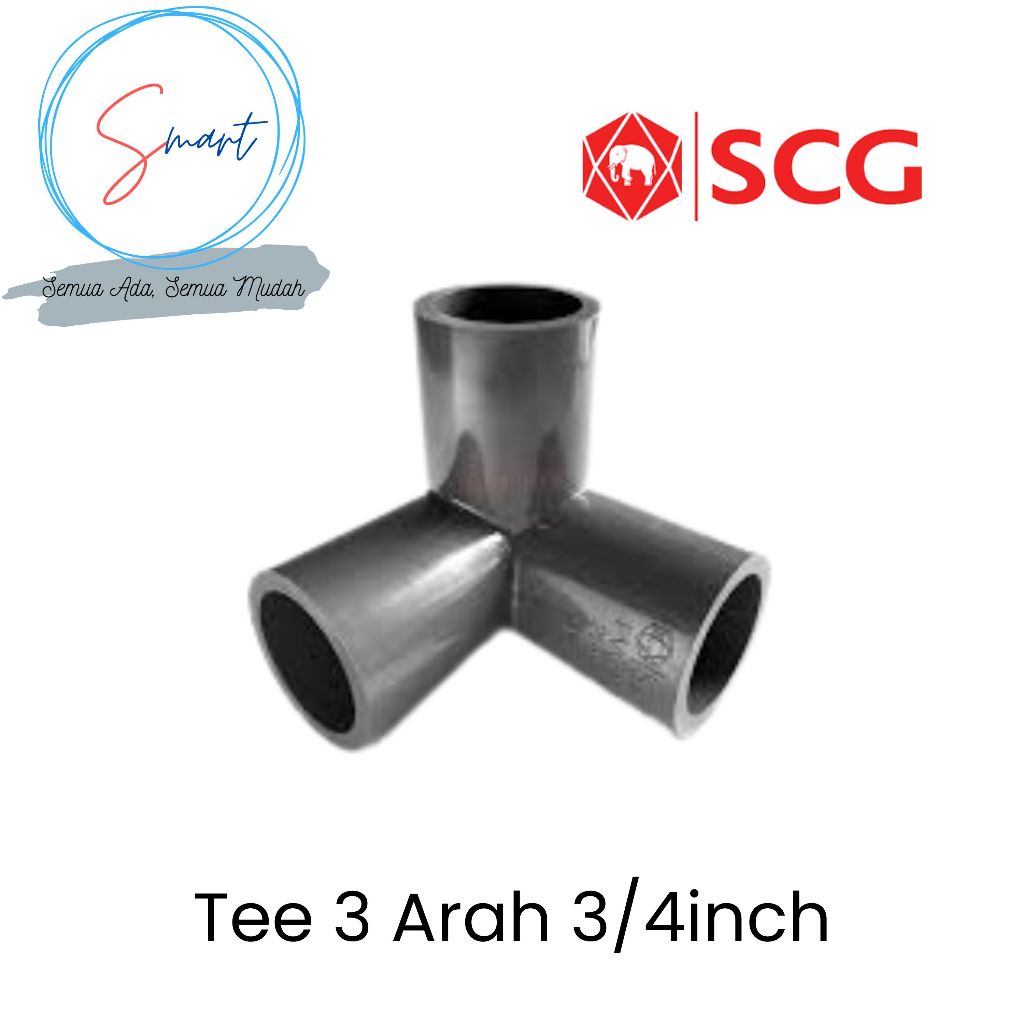 Jual SCG Tee Siku 3 Cabang AW 3/4 Inch 3 Way Side Tee Sambungan Fitting ...