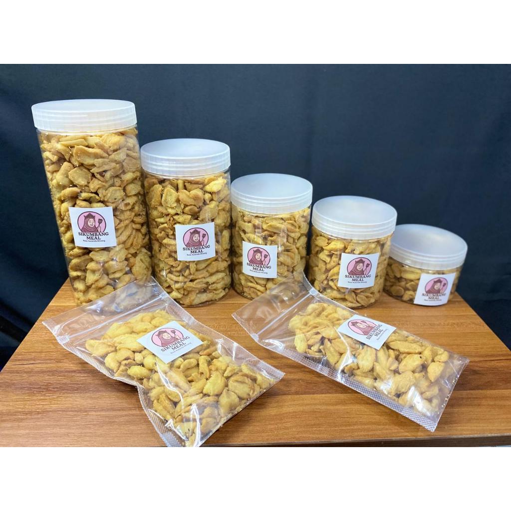 Jual 500 Gr Kue Bawang Gunting Kemasan Botol/Kue Bawang Khas Padang/Kue ...