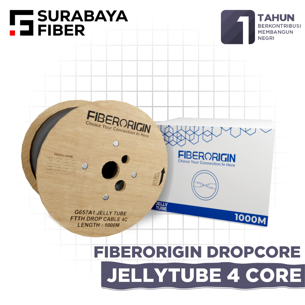 Jual Fiberorigin Jellytube 4 Core 3 Seling 2000M - Dropcore Tube Jelly ...