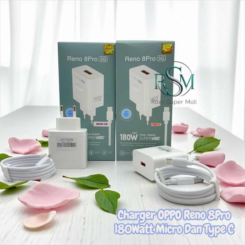 Jual Charger 180W Oppo Reno 8Pro Casan Set + Kabel Data Micro / Type C ...