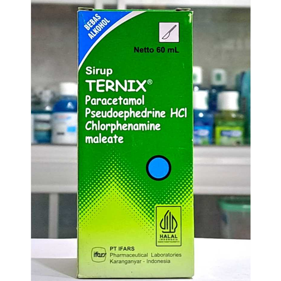 Jual Ternix 𝐒𝐈𝐑𝐔𝐏 𝟔𝟎𝐌𝐋 𝐇𝐈𝐉𝐀𝐔 - Menurunkan Demam, Batuk, Pilek, Sakit ...