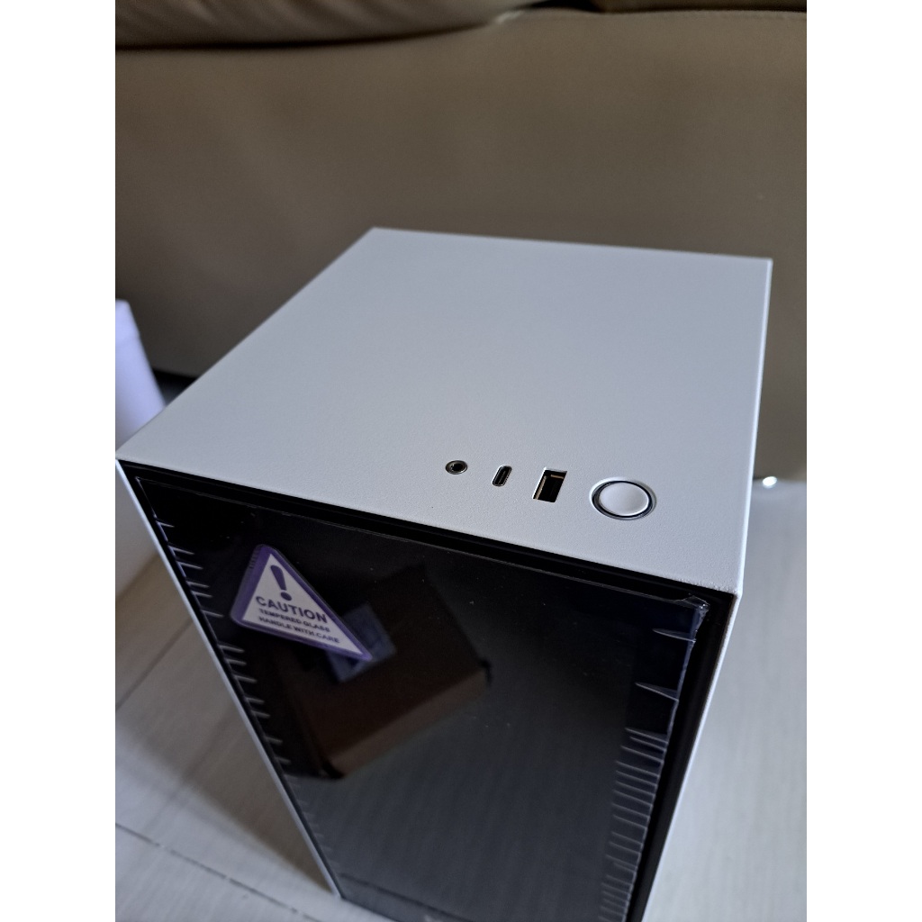 Jual nzxt h1 itx pc case include aio cooler, riser card, power supply ...