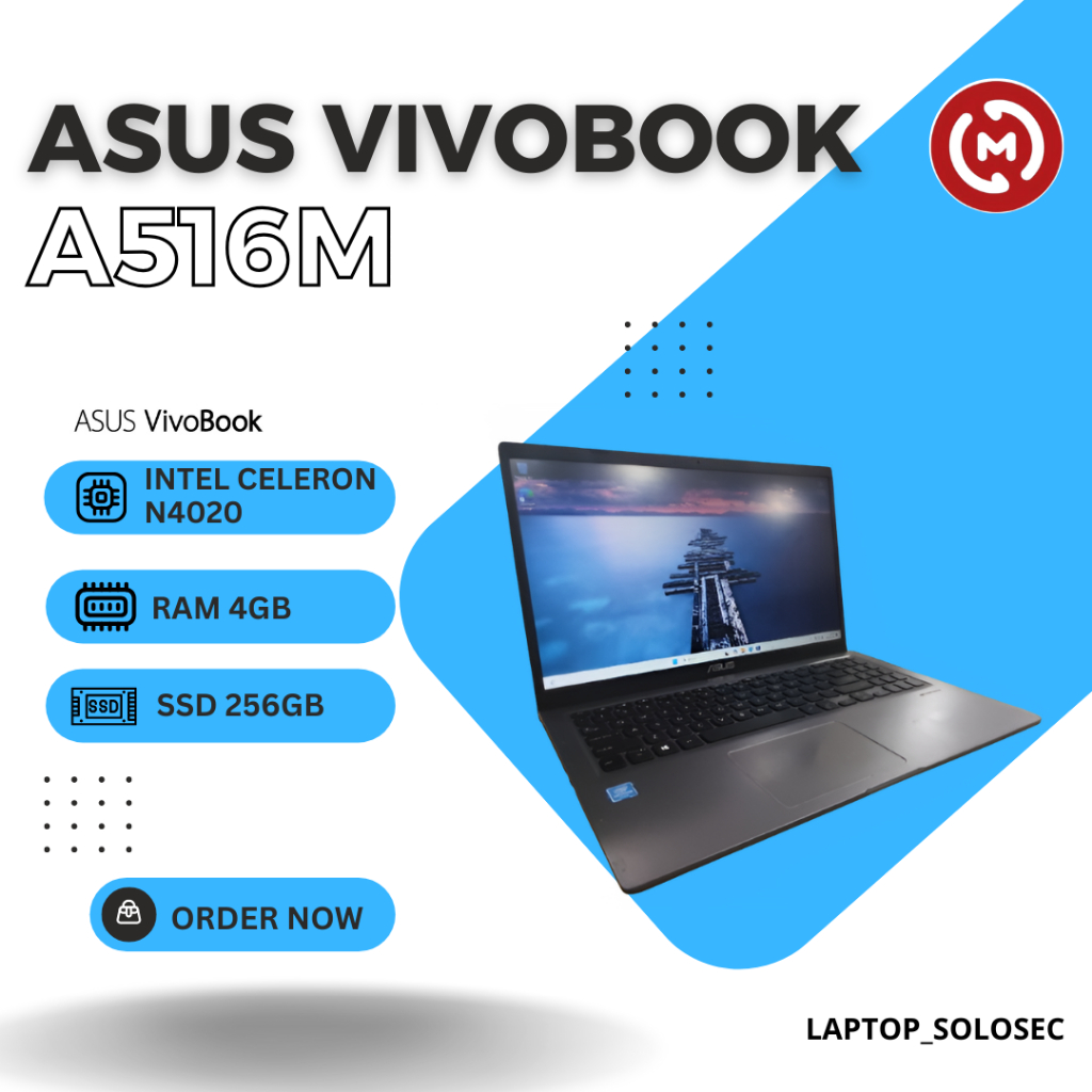 Jual LAPTOP ASUS VIVOBOOK A516M | Intel Celeron N4020 | RAM 4GB | SSD ...