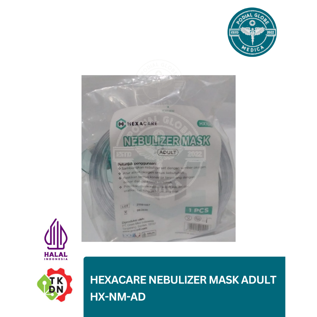 Jual Hexacare Nebulizer Mask Adult (Dewasa) | Shopee Indonesia