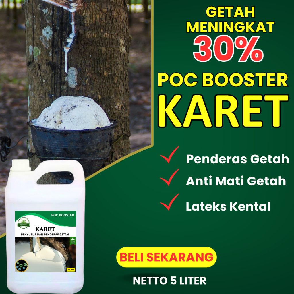 Jual Pupuk Organik Cair Penderas Getah Karet Mengatasi Mati Getah Karet ...