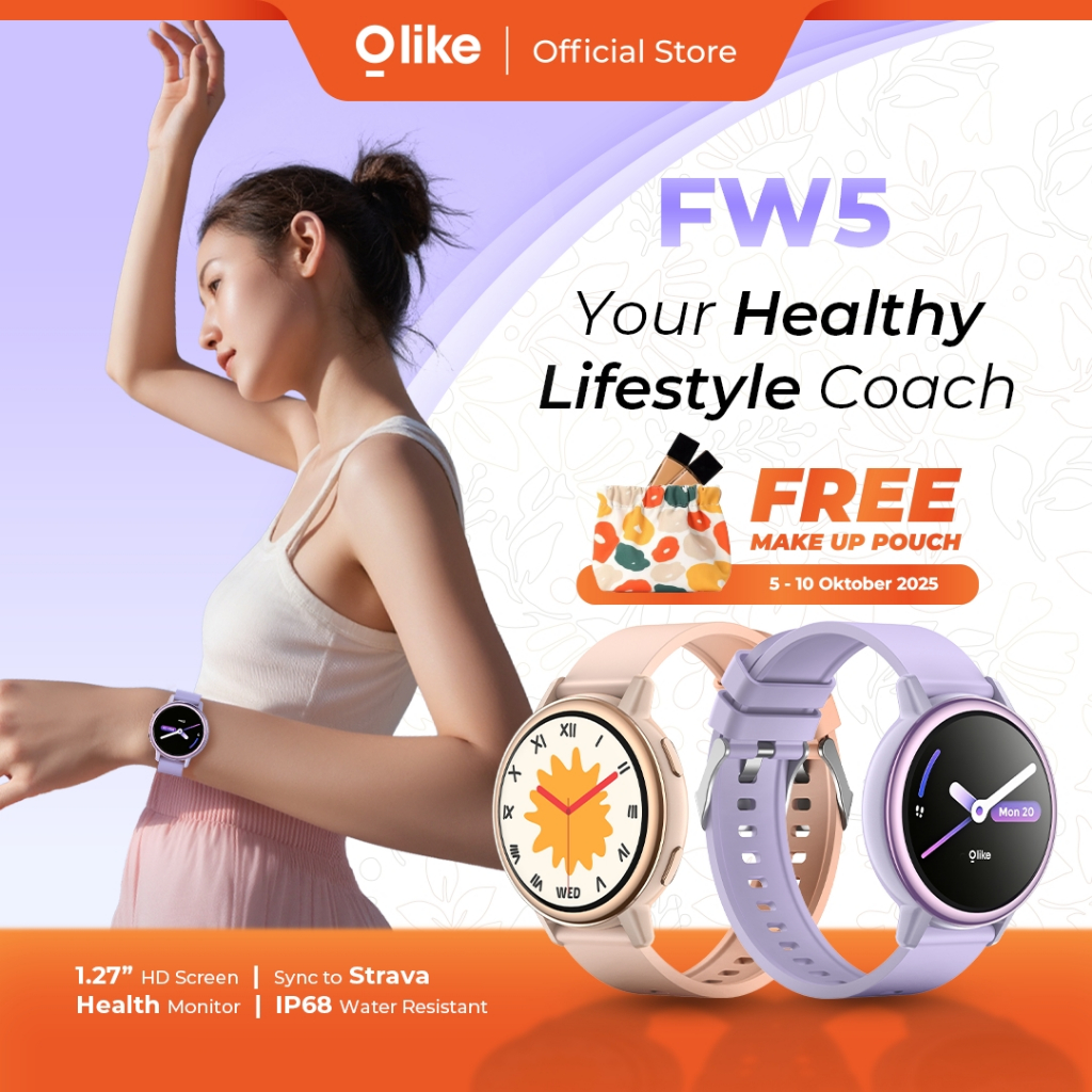 Jual [NEW PRODUC] Olike Smartwatch FW5 Strava Connected Jam Tangan ...