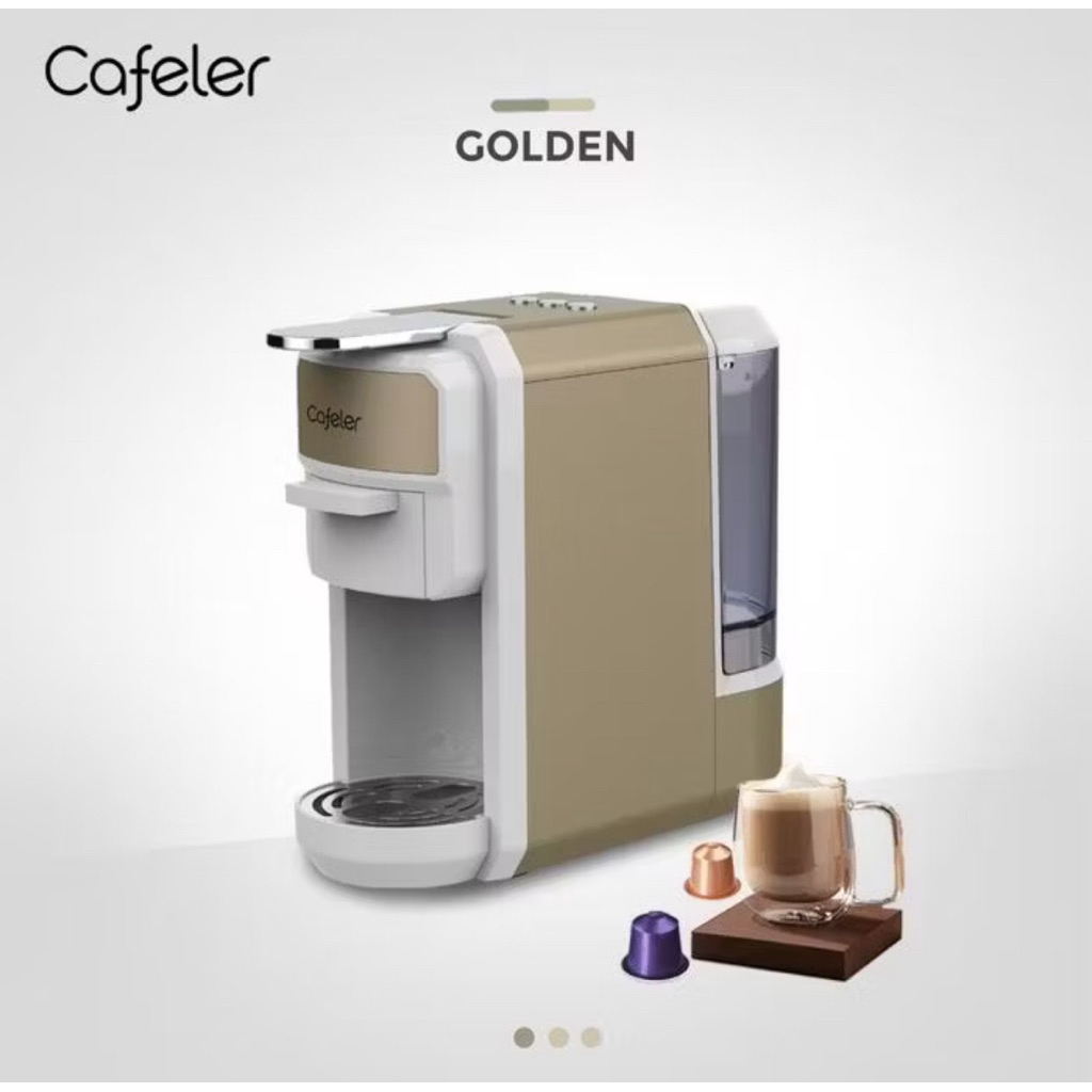 Jual Cafeler CFC-10K (GOLD) Multi Capsule Coffee Machine | Shopee Indonesia