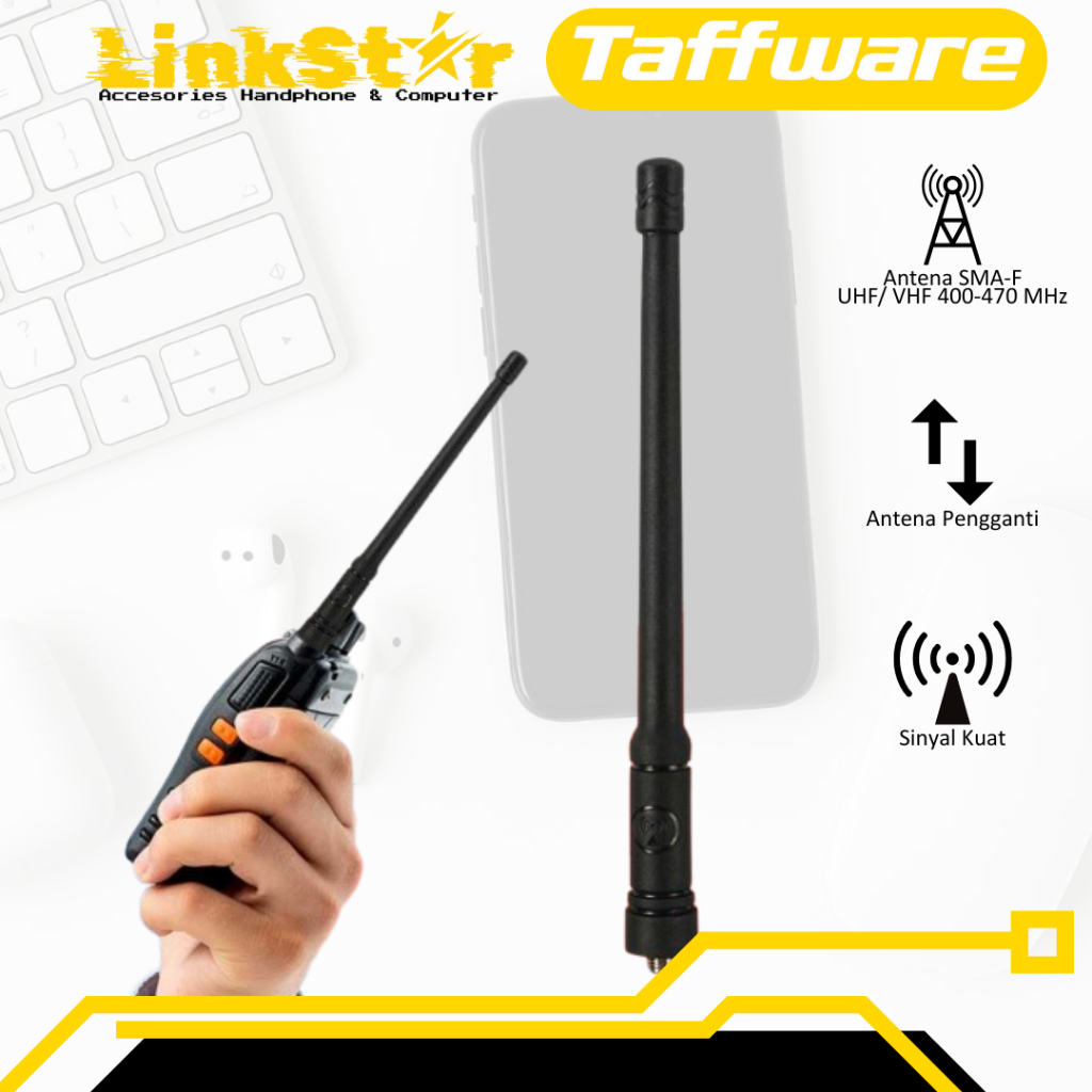 Jual LinkStar Taffware Antena WT Komunikasi Darurat Kerja 400-470MHz ...