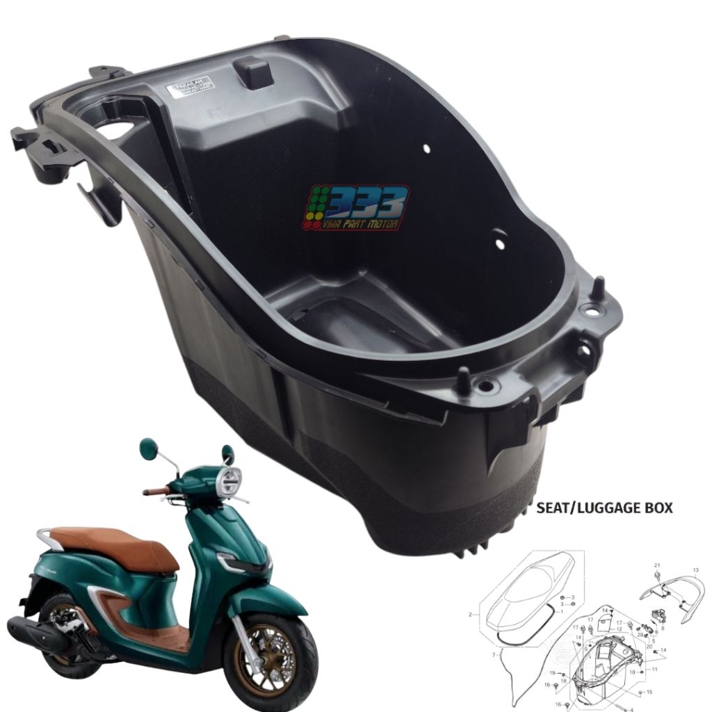 Jual Box Luggage Box Bagasi Honda Stylo 160 K3V Original | Shopee Indonesia