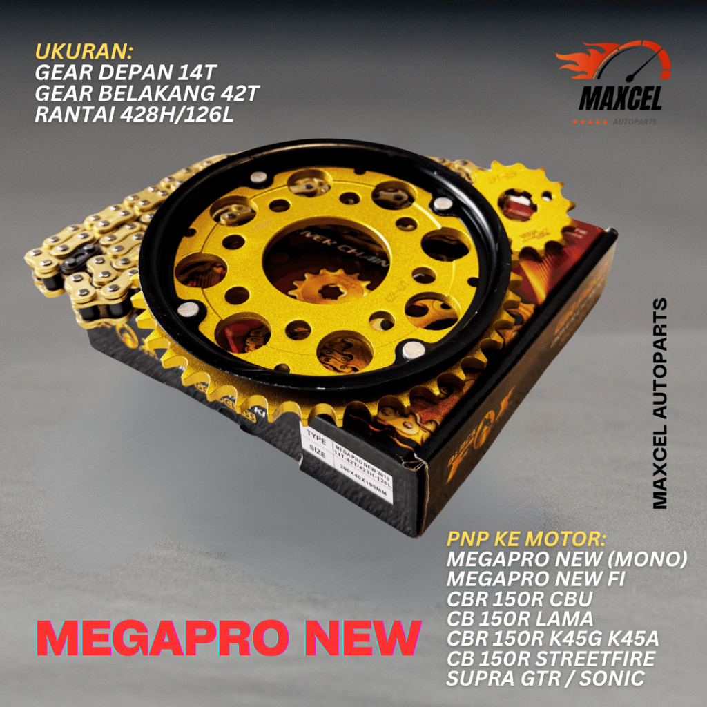 Jual GEAR GIR SET PAKET MEGAPRO NEW 2010 MONOSHOCK FI TIGER REVO CB ...