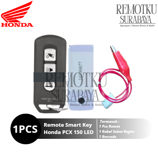 Jual Remote Keyless Smart Key Set Honda PCX 150 ADV Original Tombol 3 ...