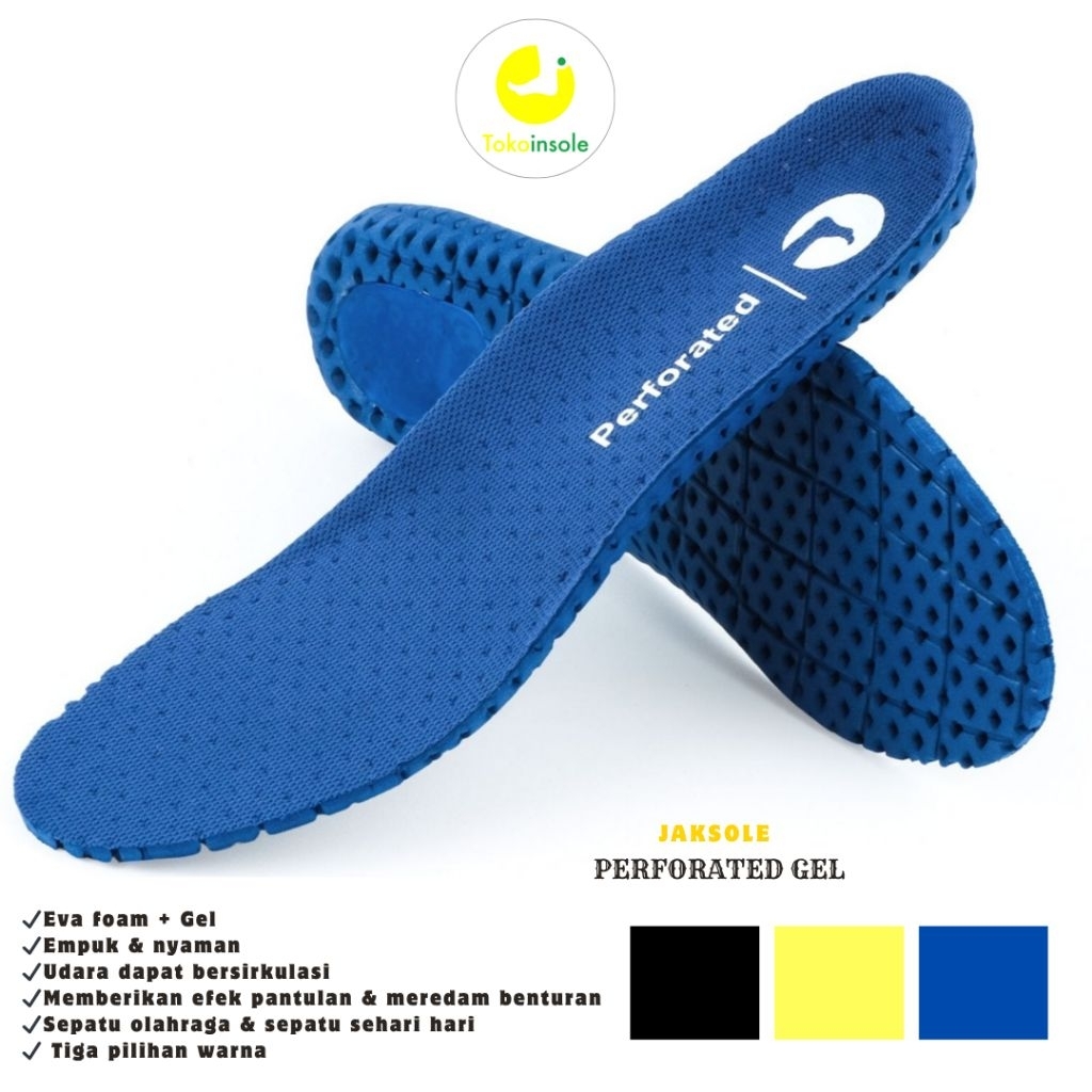 Jual Insole Sepatu/Insole Perforated Gel/Insole Jaksole/Insole nyaman ...
