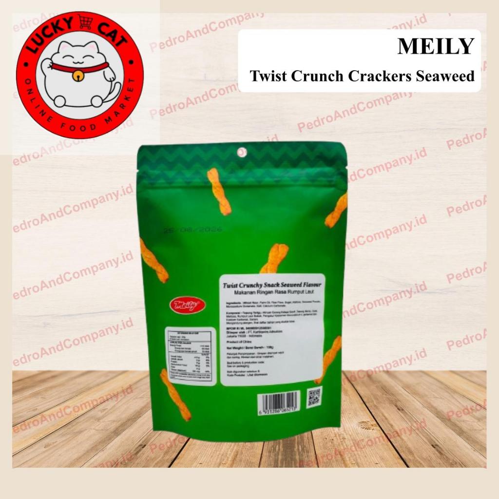 Jual Meily Twist Cruchy Cracker rasa SEAWEED flavor 138 gram snack ...