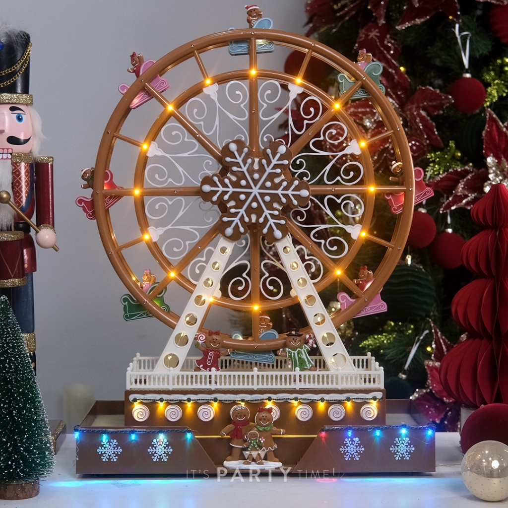 Jual Ice Skating Ferris Wheel / Gingerbread Ferris Wheel LED Musik ...