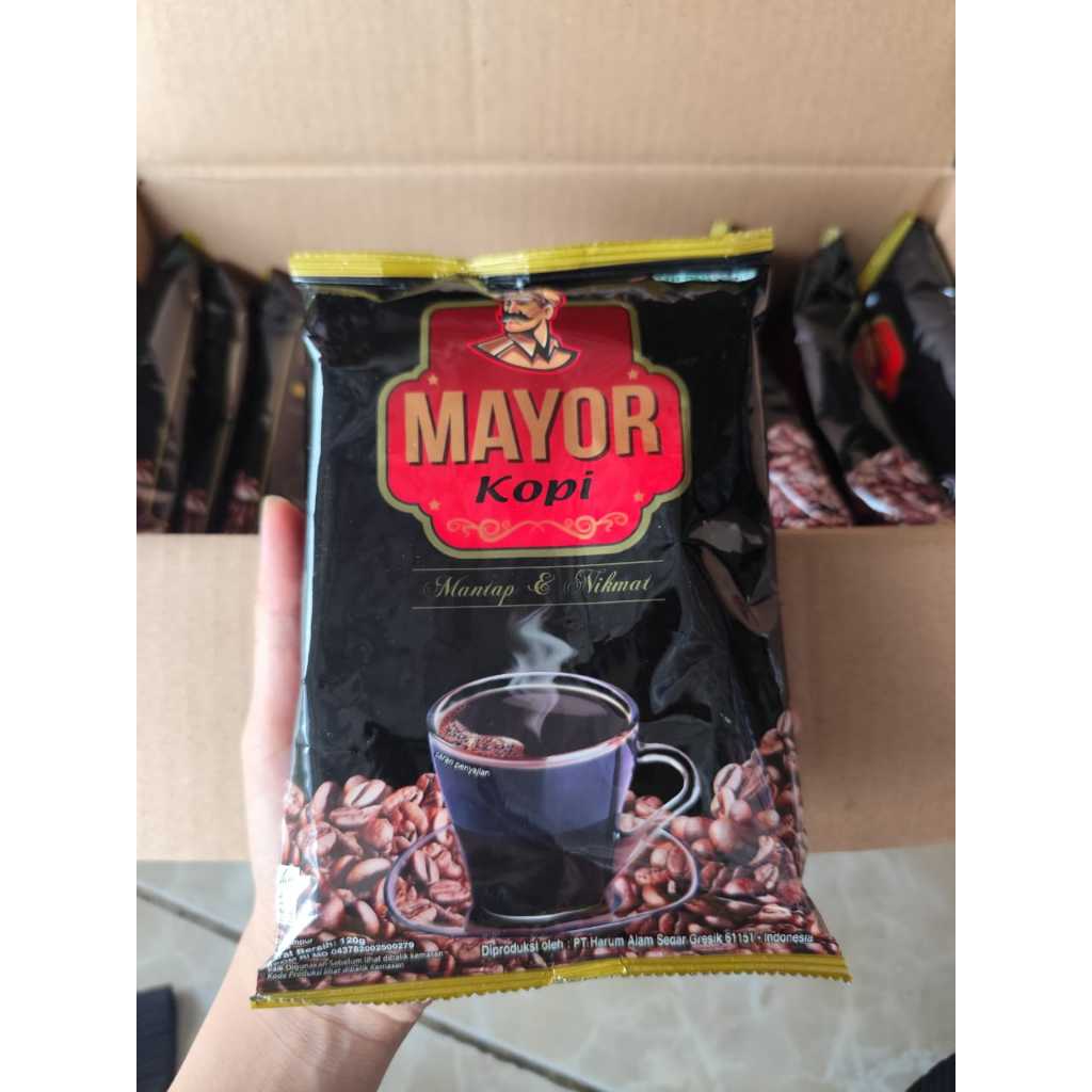 Jual Mayor Kopi Hitam Murni Tanpa Gula 120 gram | Shopee Indonesia