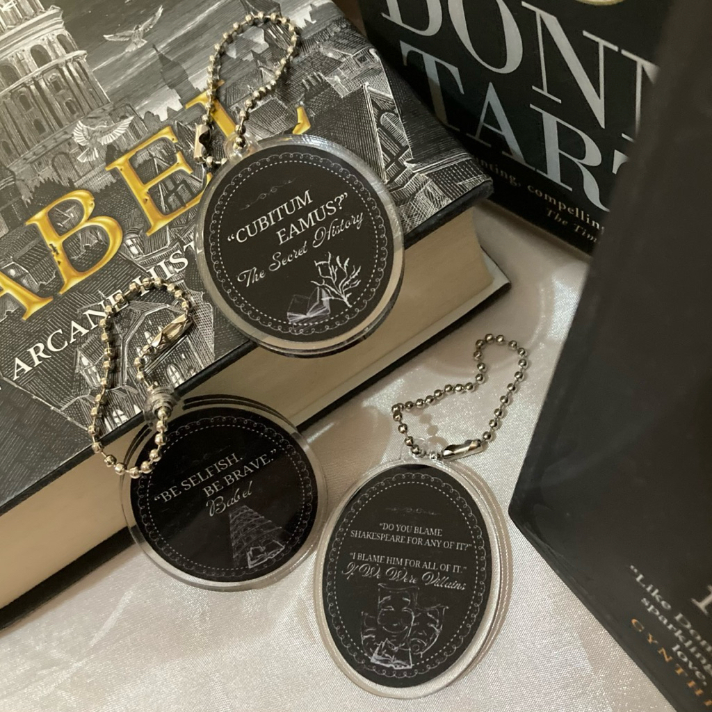 Jual OPEN PO Keychain Babel, If We Were Villains, The Secret History ...