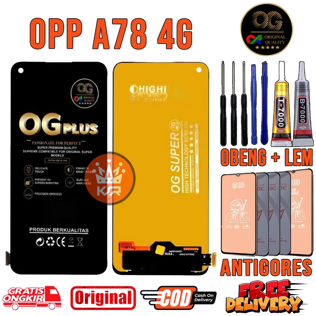 Jual Lcd OPPO A78 4G Original OEM Quality Lcd Touchscreen OPPO A78 4G ...