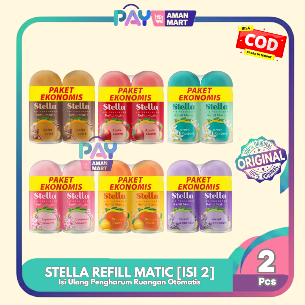 Jual Paket Hemat STELLA REFILL MATIC (BESAR) 160ml MULTIPACK ...