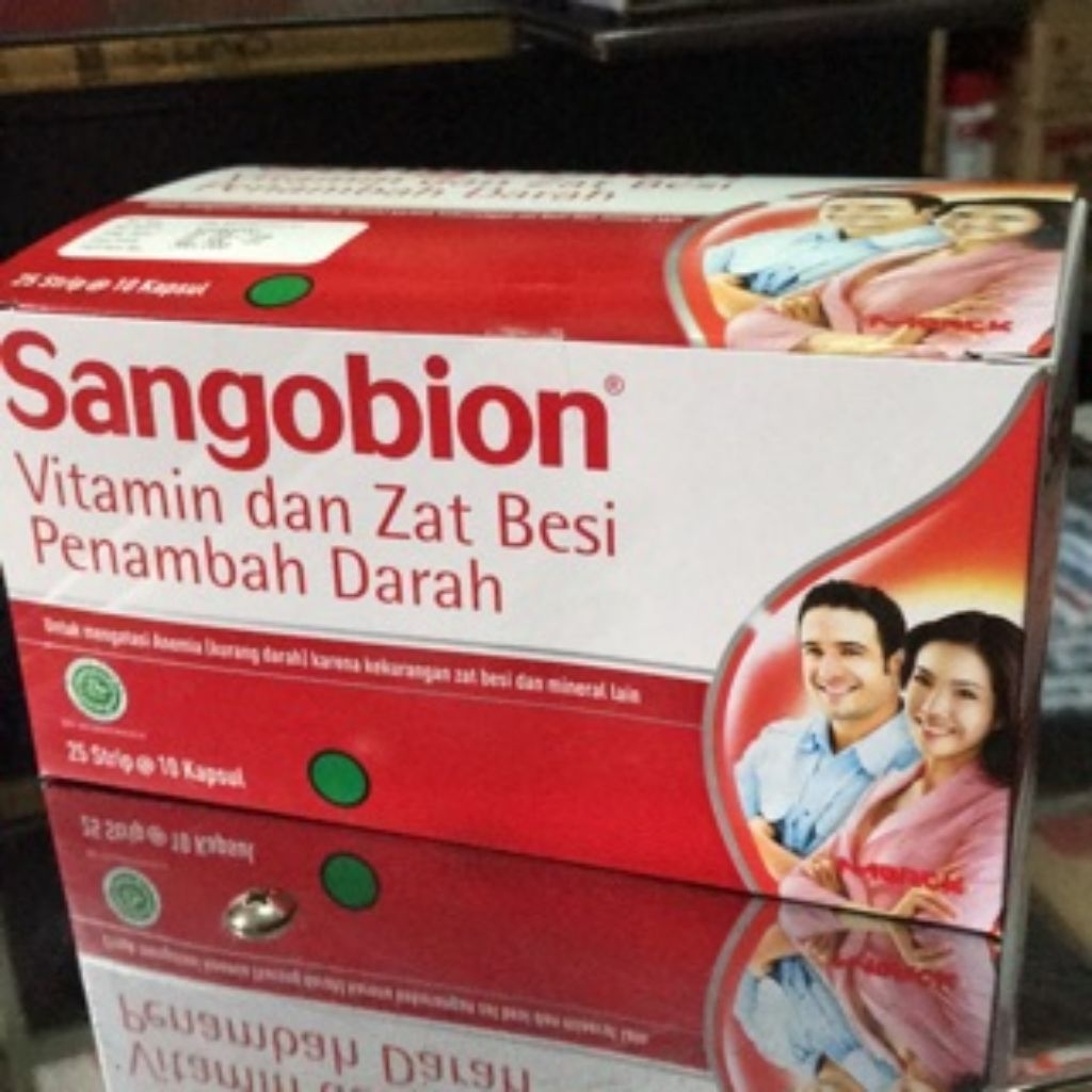 Jual Sangobion Kapsul 10 box isi 25 strip / vitamin penambah darah isi ...