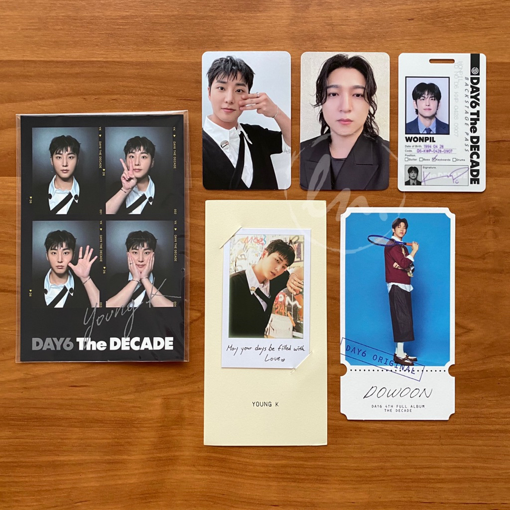 Jual [READY] DAY6 4TH FULL ALBUM THE DECADE PHOTOBOOK & ID CARD VER. PHOTOCARD / SUNGJIN YOUNG K ...