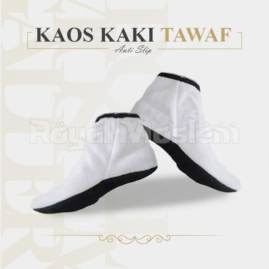 Jual Kaos Kaki Tawaf Haji Umroh Alas Sepatu Sandal Putih Hitam | Shopee ...