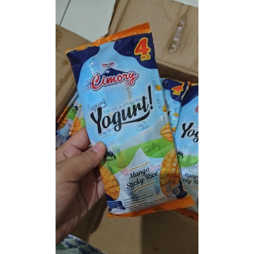 Jual CIMORY YOGURT STIK 40 GRAM VARIAN RASA MANGGA 1 PAK ISI 4 PCS ...