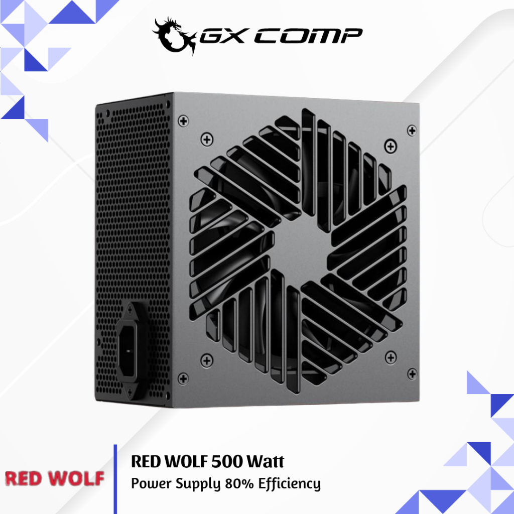 Jual RED WOLF 500 Watt PSU 80% Efficiency Design For RX 580 - Power ...
