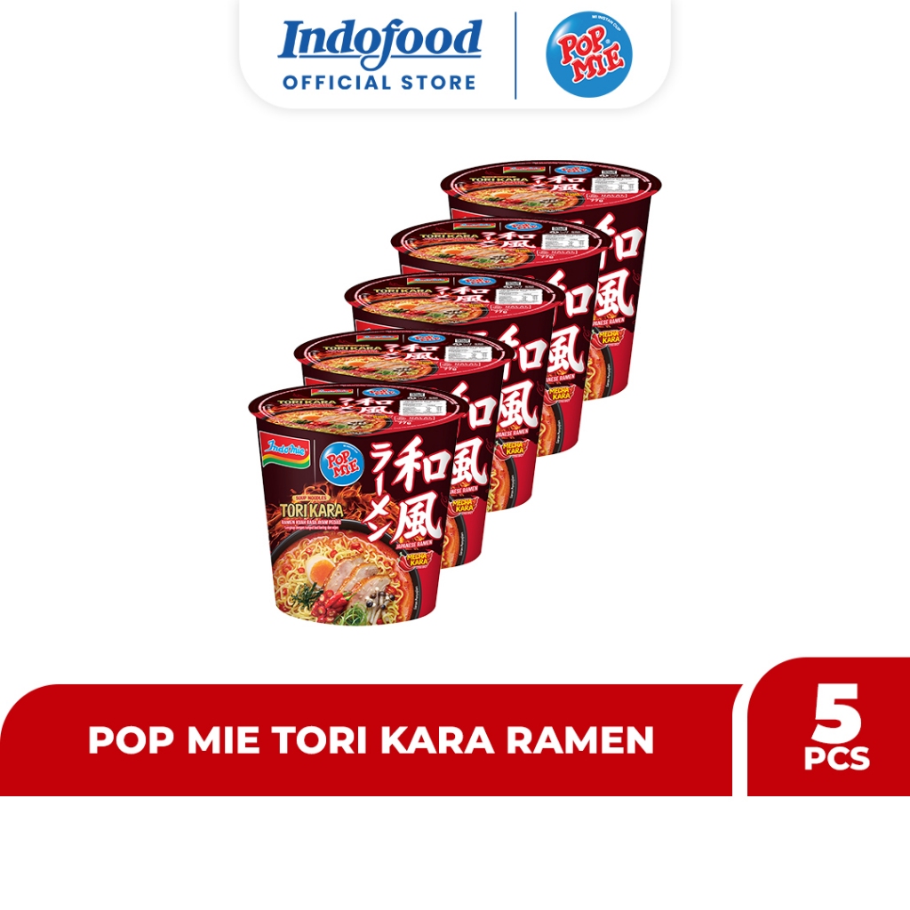 Jual 5 pcs - Pop Mie Tori Kara Ramen | Shopee Indonesia