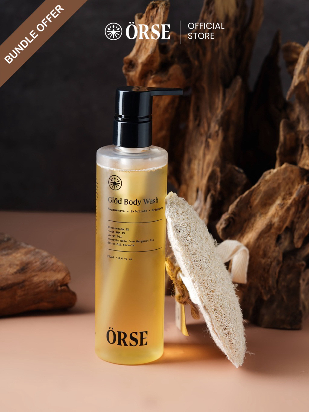 Jual ORSE - Try Me Kit (Bundle 1 pcs Body Wash & 1 pcs Loofah Mandi ...