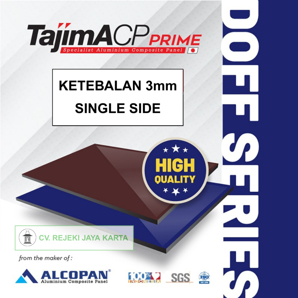 Jual [61cm x 122cm] ACP TAJIMA 3mm Single Side Doff Series Aluminium ...