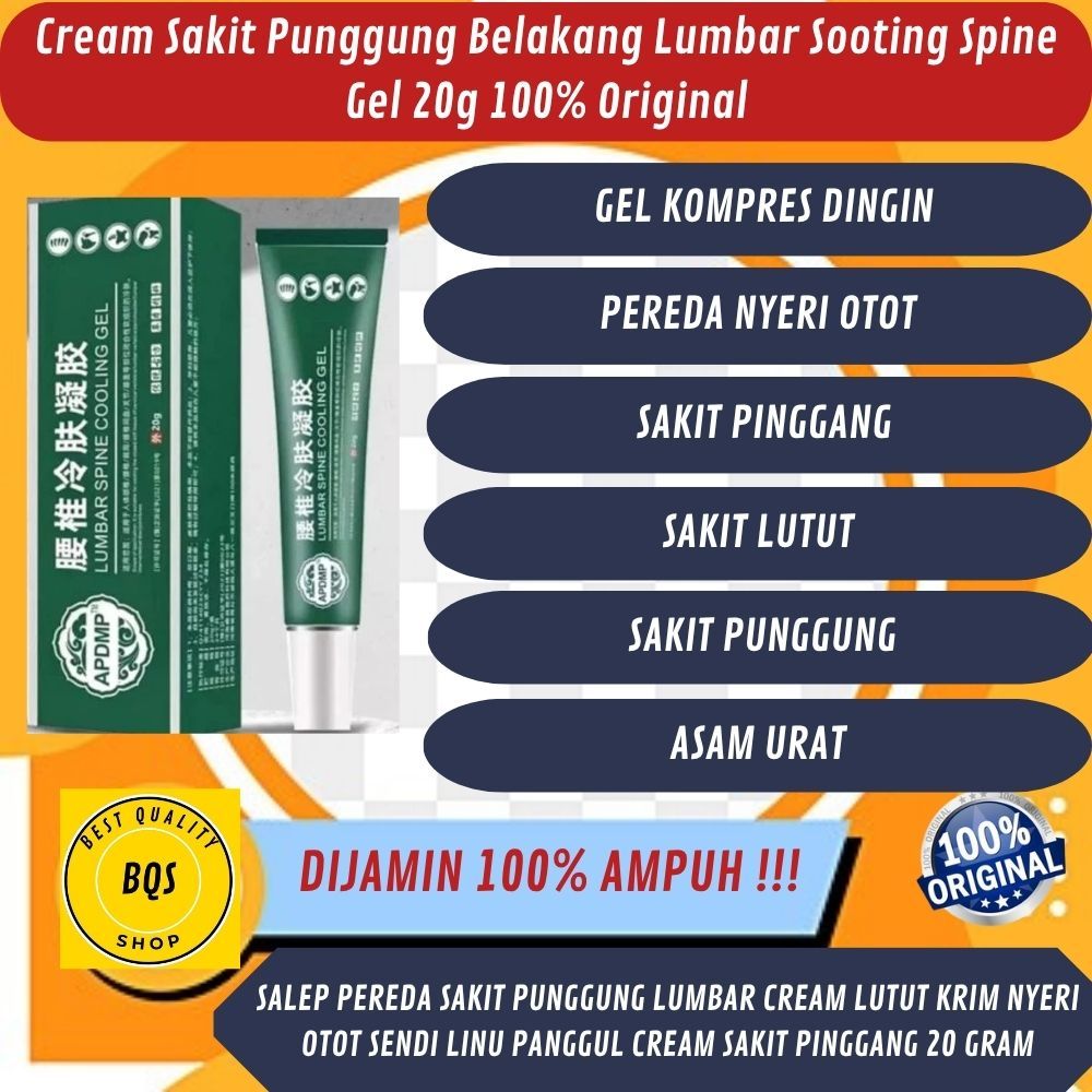 Jual Salep Cream Crem Crim Lumbar Spine Cooling Gel / Krim Pereda Nyeri ...