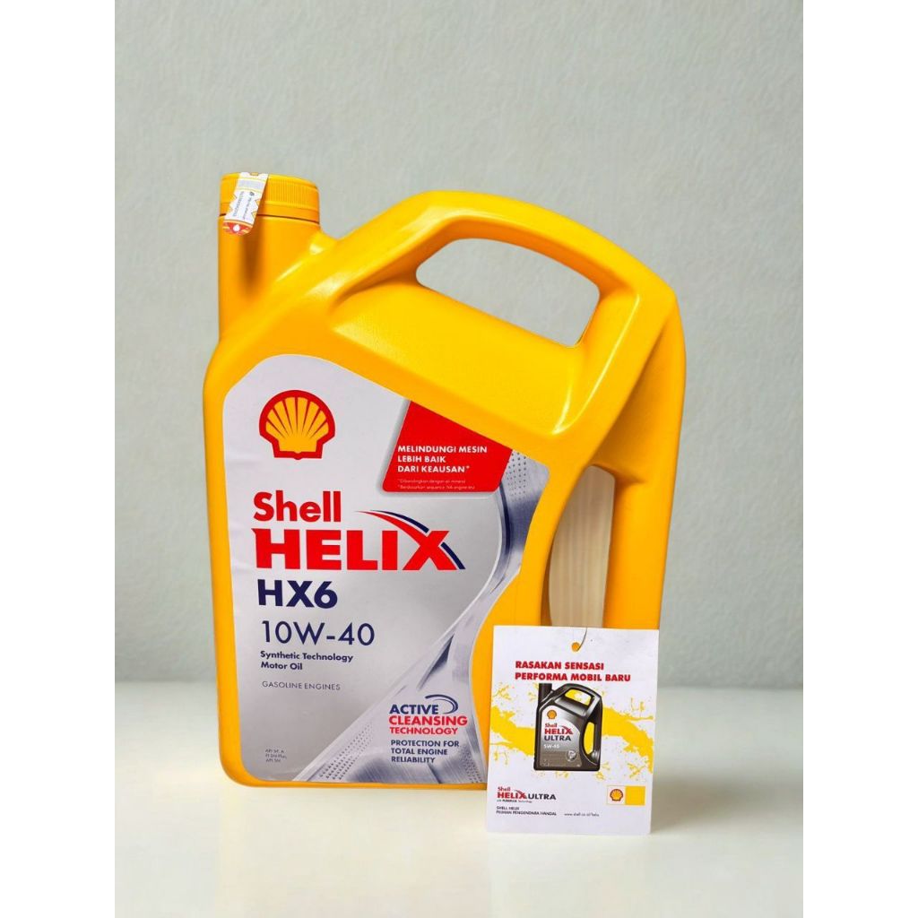 Jual Shell HELIX HX6 SAE 10W-40 4 Liter Full Synthetic 100% Original ...