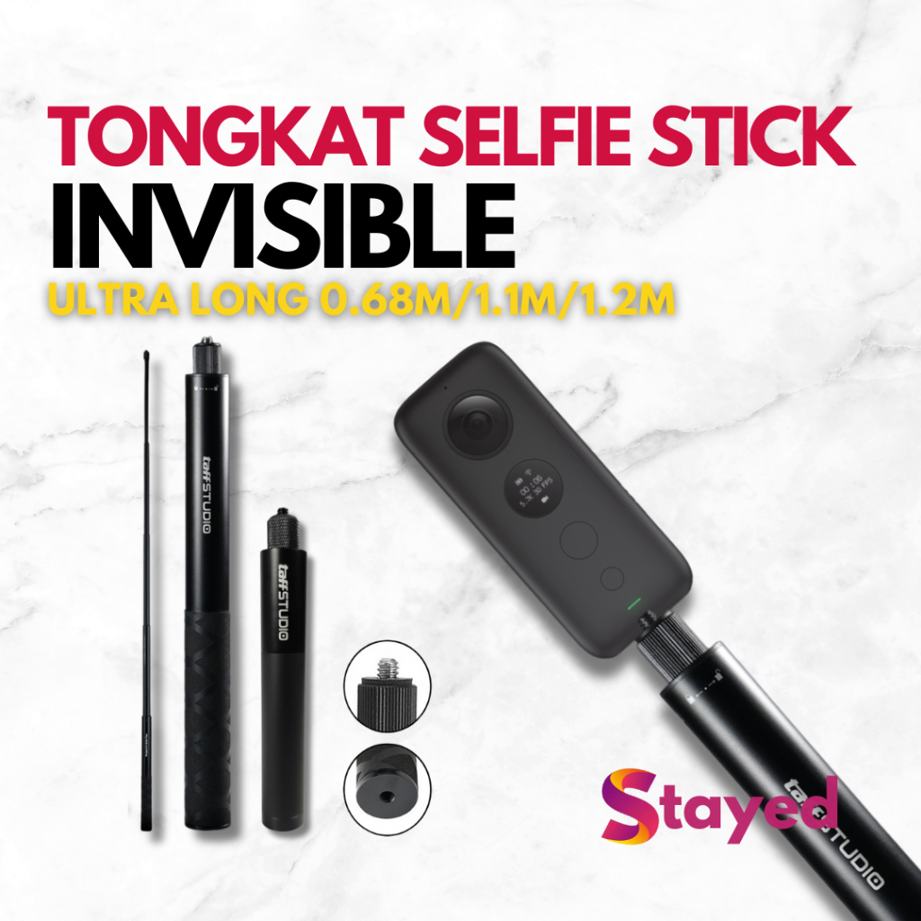 Jual TaffSTUDIO Invisible Stick Ultra Long Tongkat Selfie Insta360 ...