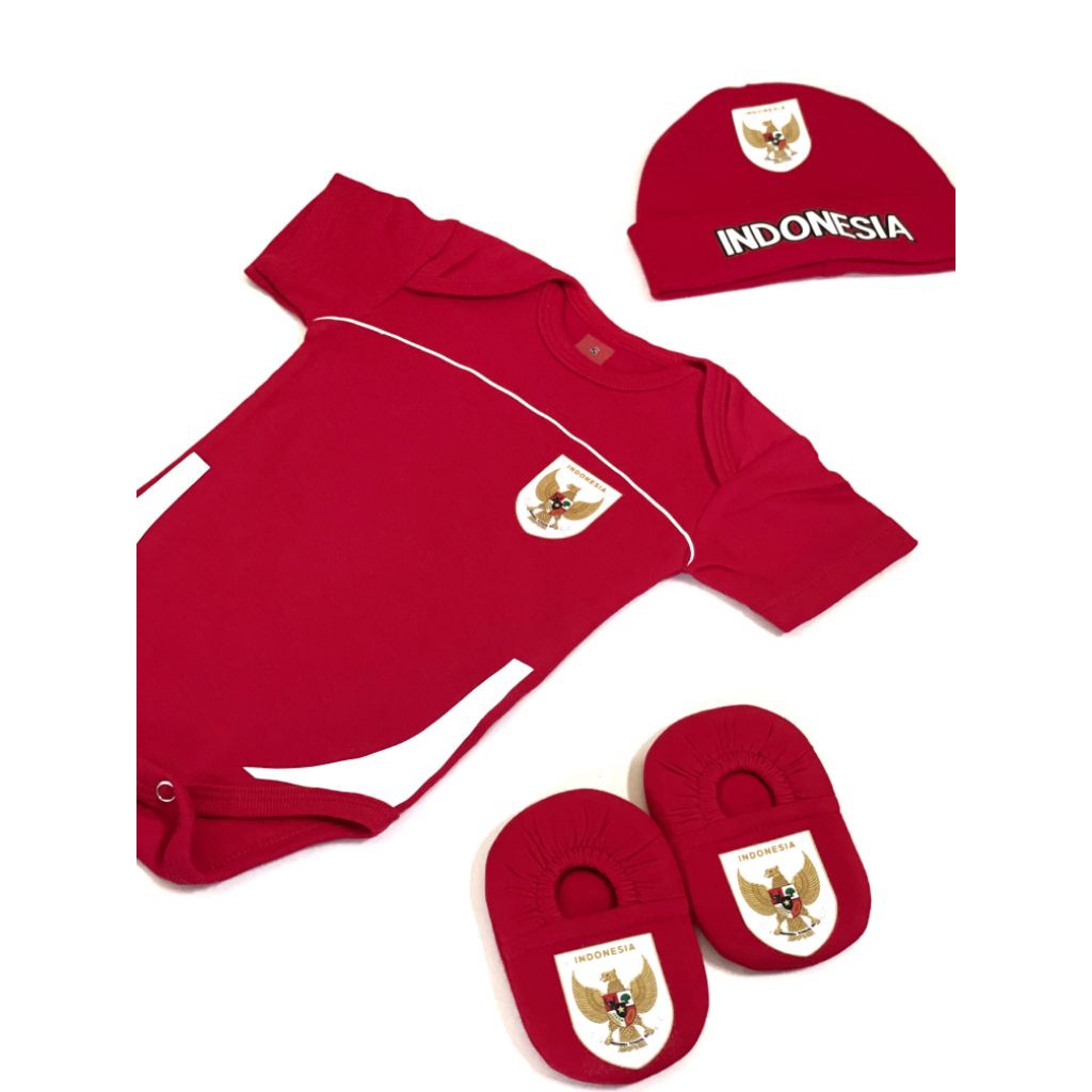 Jual Set 3 in 1 Jersey Timnas Indonesia Sepatu Bayi Topi Bayi | Shopee ...