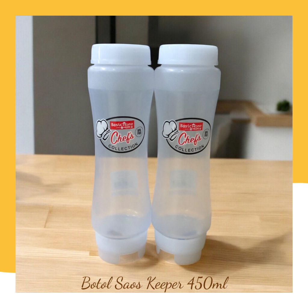 Jual Botol Soya Sauce Keeper 450ml transparant First In First Out PP2 ...