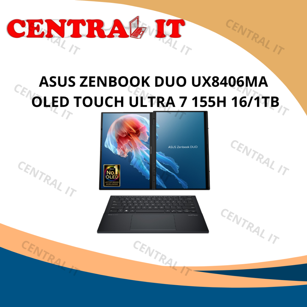 Jual Asus Zenbook Duo UX8406MA OLED Touch Ultra 7 155H 16/1TB Laptop ...