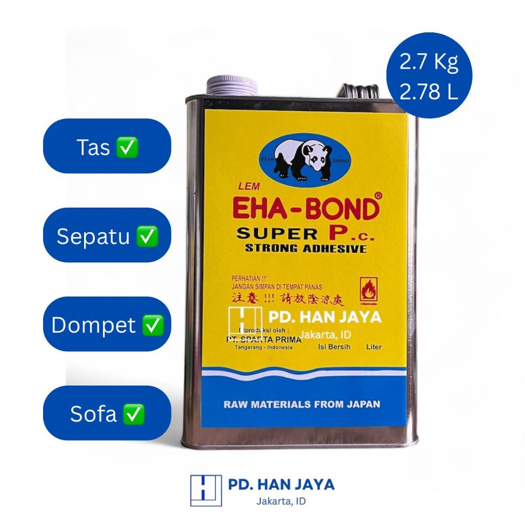 Jual Lem Eha Bond PC Super / Lem Kuning / Lem Tas Kulit Sofa Dompet [2 ...