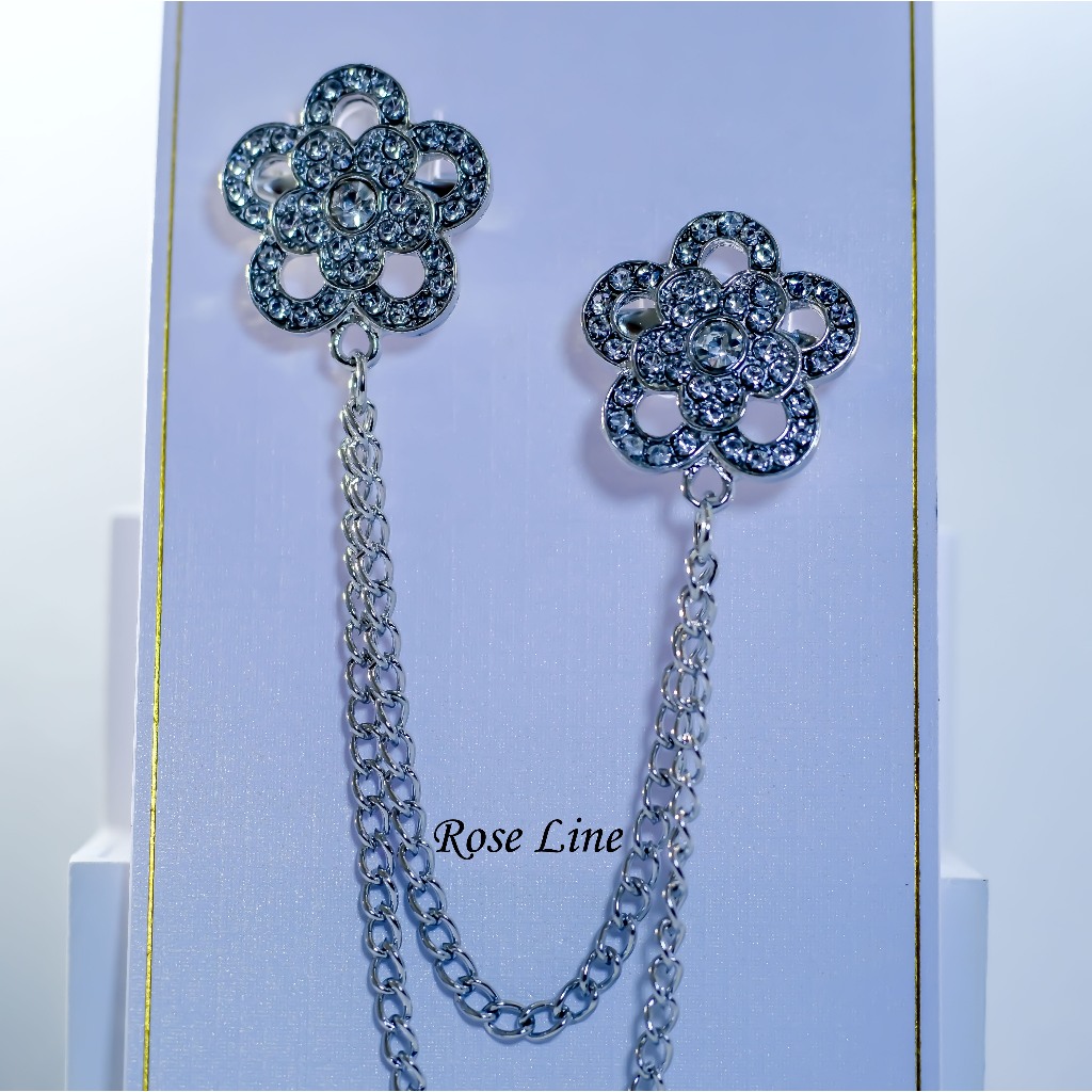 Jual Clarisse Bloom Luxe — Bros Rantai Bunga Kristal Elegan & Glamor ...