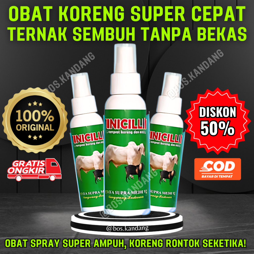 Jual PINICILLIN - Obat Koreng Ternak Sapi Kambing Domba | Atasi Luka ...