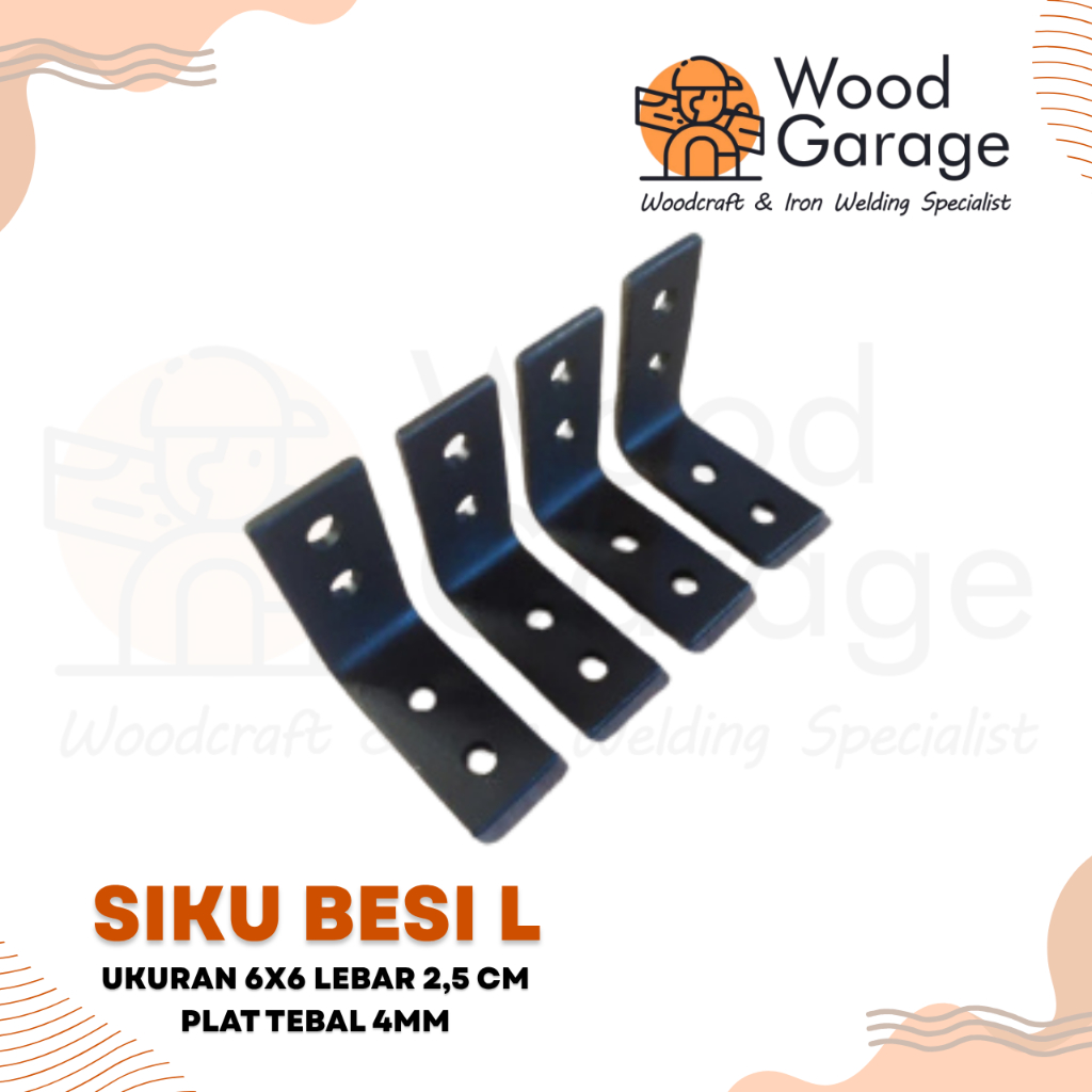 Jual Siku besi L ukuran 6x6 lebar 2,5 cm plat tebal 4mm | Shopee Indonesia