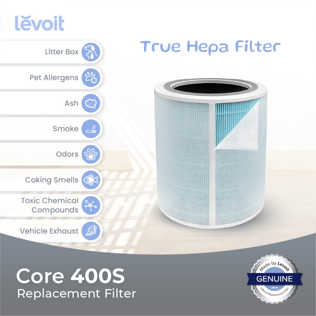 Jual Levoit Replacement HEPA-13 Filter Air Purifier Pengganti Core 400S ...