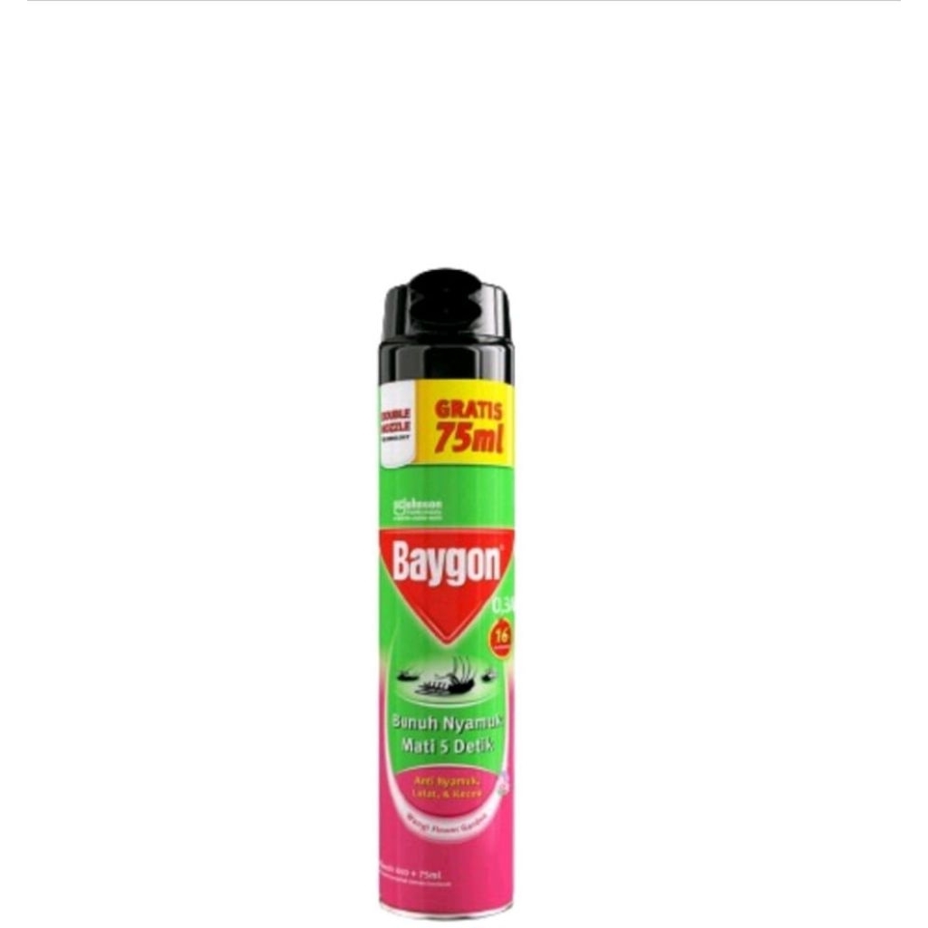 Jual Baygon aerosol 600+75ml (obat nyamuk spray) | Shopee Indonesia