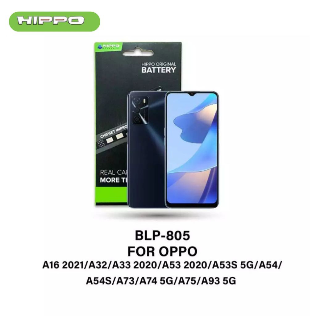 Jual Hippo Baterai OPPO BLP-805 A16 2021 A32 A33 2020 A53 2020 A53S 5G ...