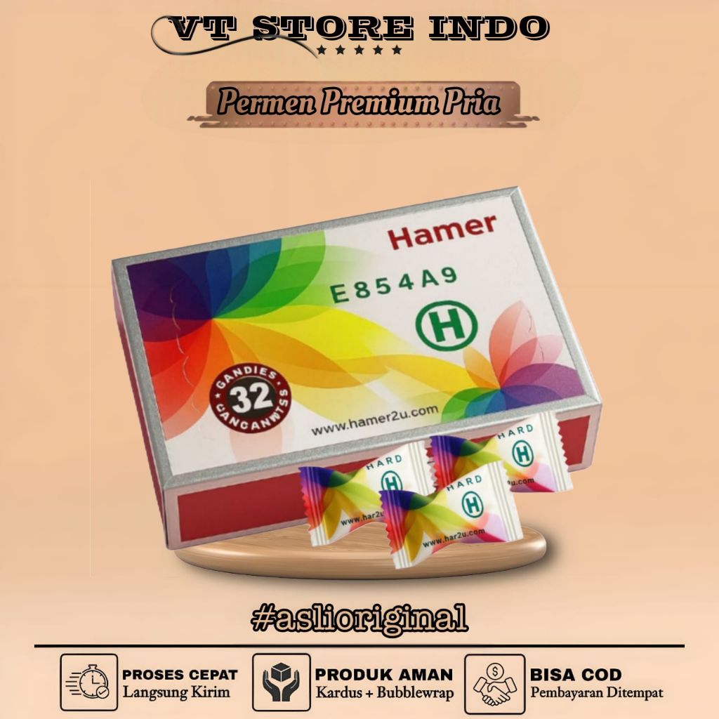 Jual 𝐏𝐞𝐫𝐦𝐞𝐧 𝐏𝐫𝐢𝐚 𝐇𝐚𝐦𝐦𝐞𝐫 𝐎𝐫𝐢𝐠𝐢𝐧𝐚𝐥 𝐂𝐚𝐧𝐝𝐲 𝟑𝟐𝐩𝐜𝐬 𝐑𝐚𝐢𝐧𝐛𝐨𝐰 | Shopee Indonesia