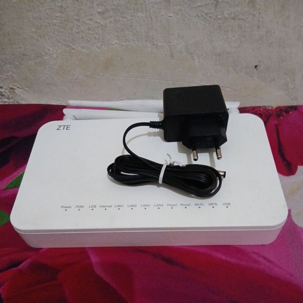 Jual GPON ONT ZXHN ZTE F609 V3 PORT BIRU + ADAPTOR | Shopee Indonesia