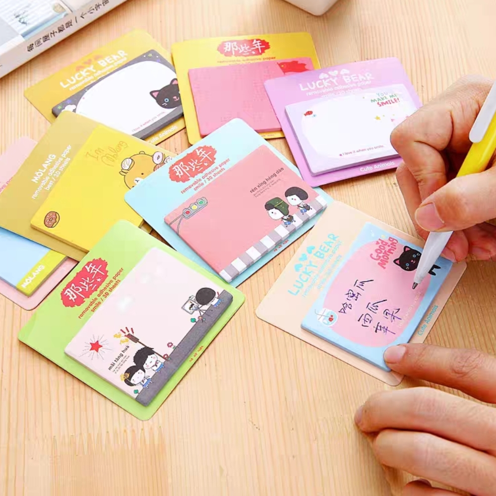 Jual TOS Sticky Notes Kartun/ Tempelan Kertas Catatan Memo Note ...