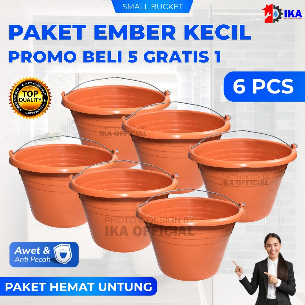 Jual PROMO MURAH 6 EMBER COR BANGUNAN EMBER ANTI PECAH, PROMO EMBER ...