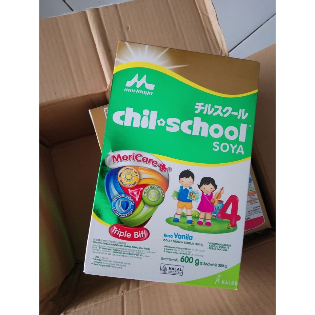 Jual Susu chilschool soya / morinaga chil school soya tahap 4 | Shopee ...